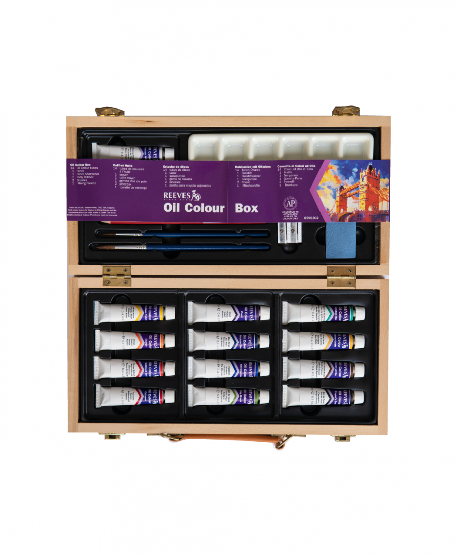Reeves Deluxe Wooden Oil Color Box • CITY STATIONERY GROUP SAL