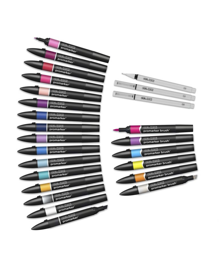 Winsor Newton Promarker Modern Lettering Wallet 25+1pcs Gift Set • CITY ...